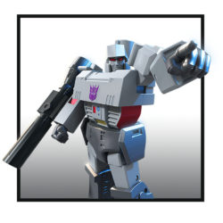 Transformers RED Collection Optimus, Megatron, And Soundwave Stock Photos