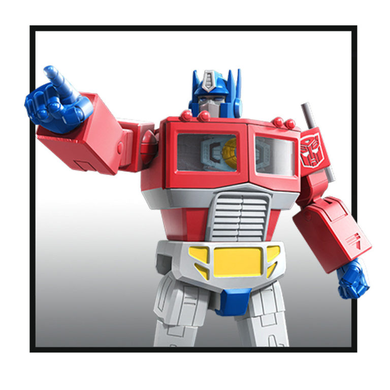 Transformers RED Collection Optimus, Megatron, And Soundwave Stock Photos